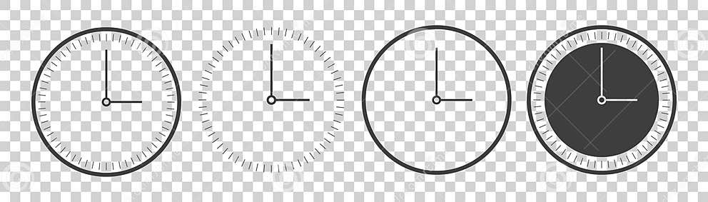 Time Icon on White Background. Stock Vector - Illustration of fast ...