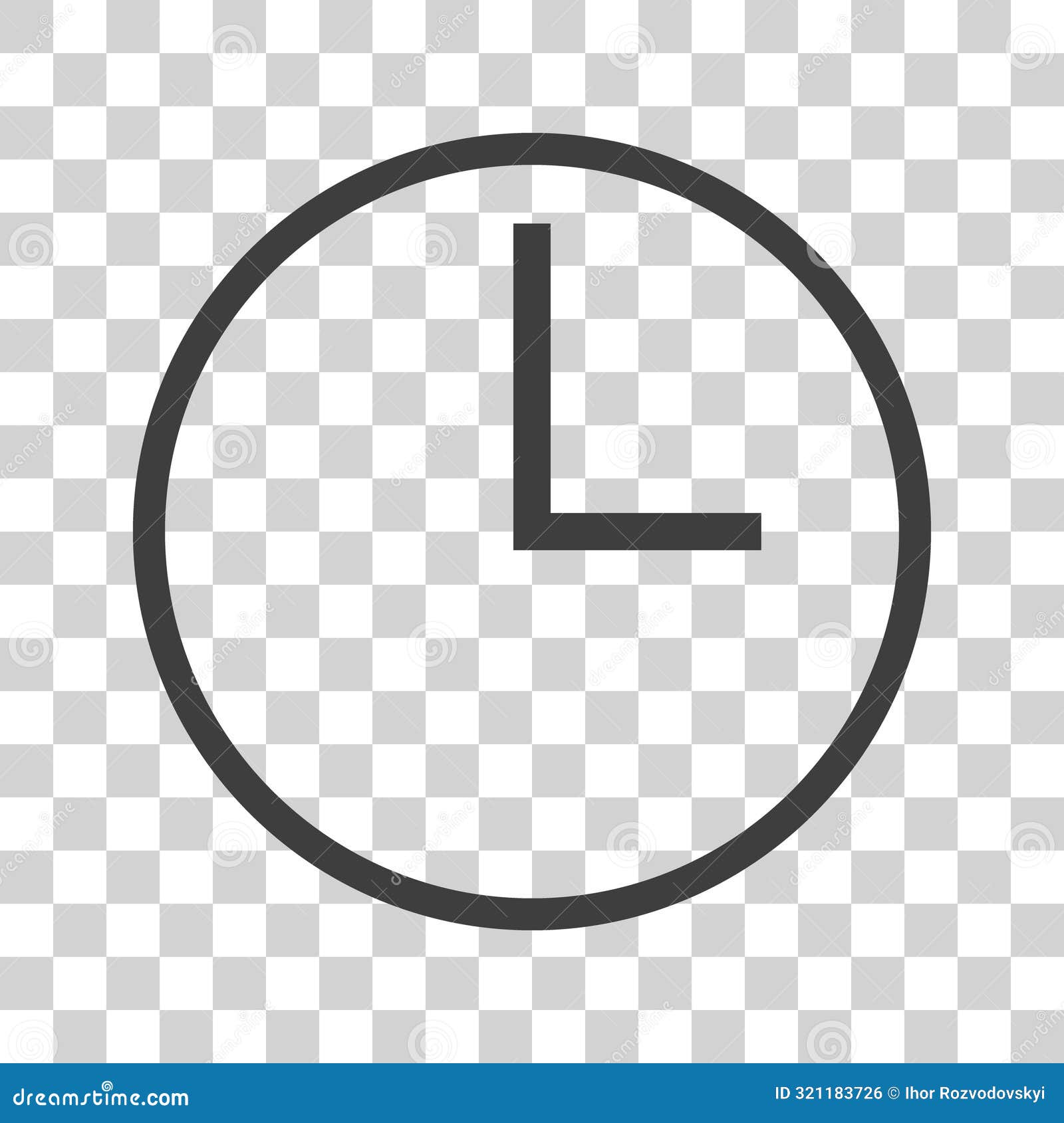 Time Icon on White Background. Stock Vector - Illustration of time ...