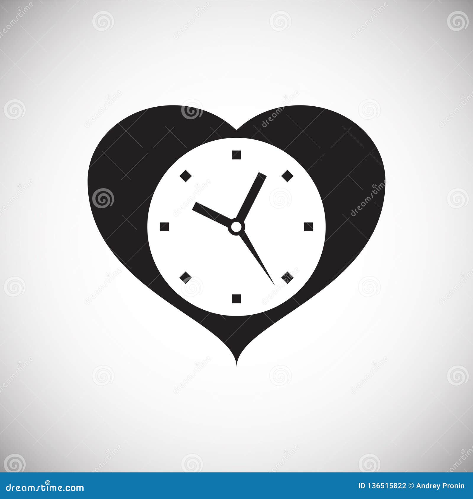 Time Icon on White Background for Graphic and Web Design, Modern Simple ...
