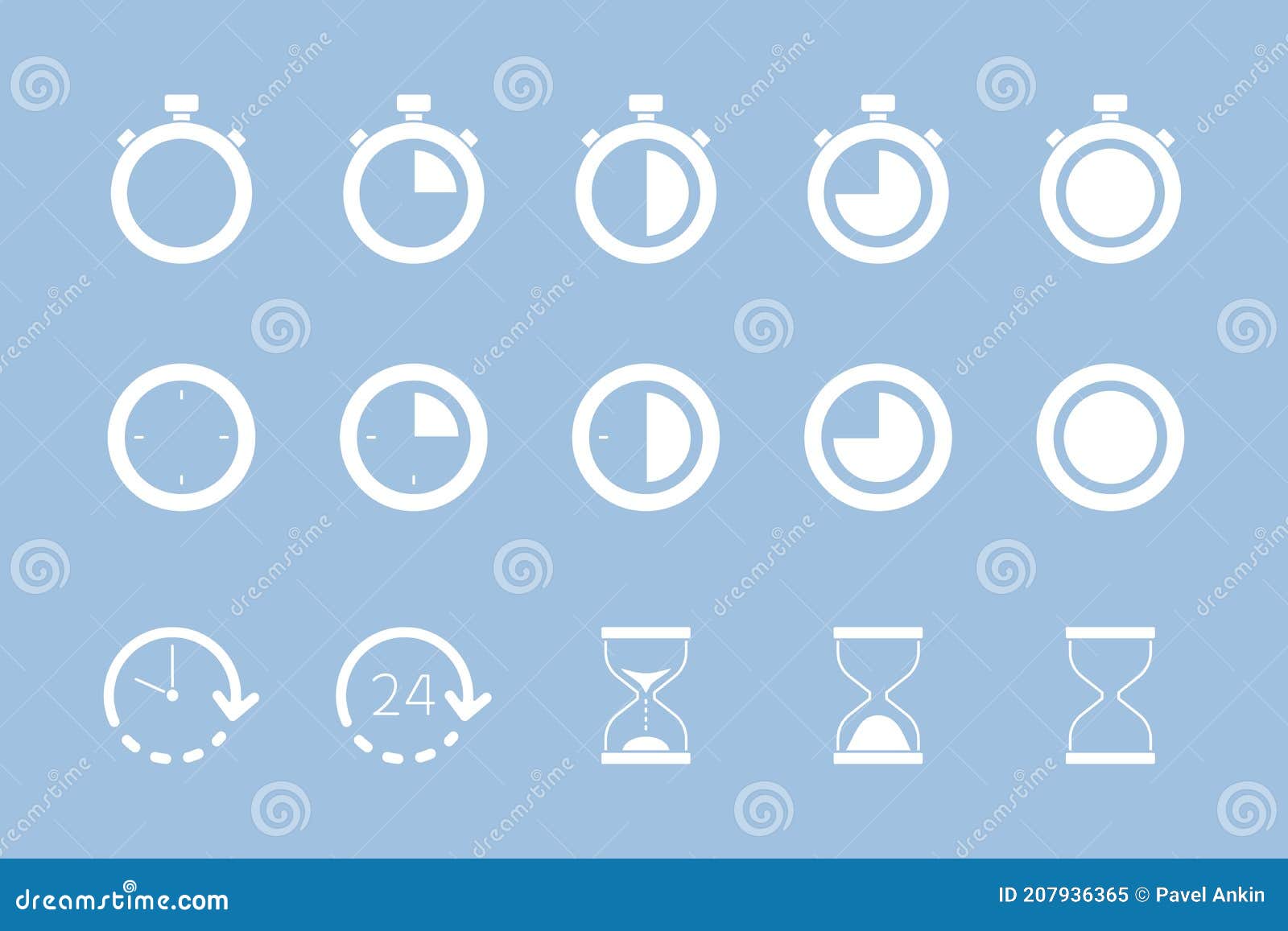 Time Icons set 01-04 stock illustration. Illustration of date - 207936365