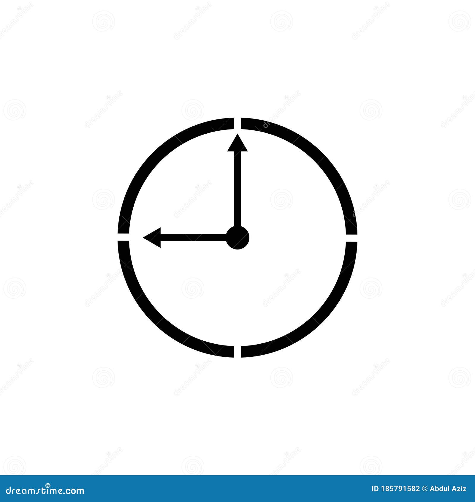 Time Illustration Icon Logo Vector Stock Vector - Illustration of ...