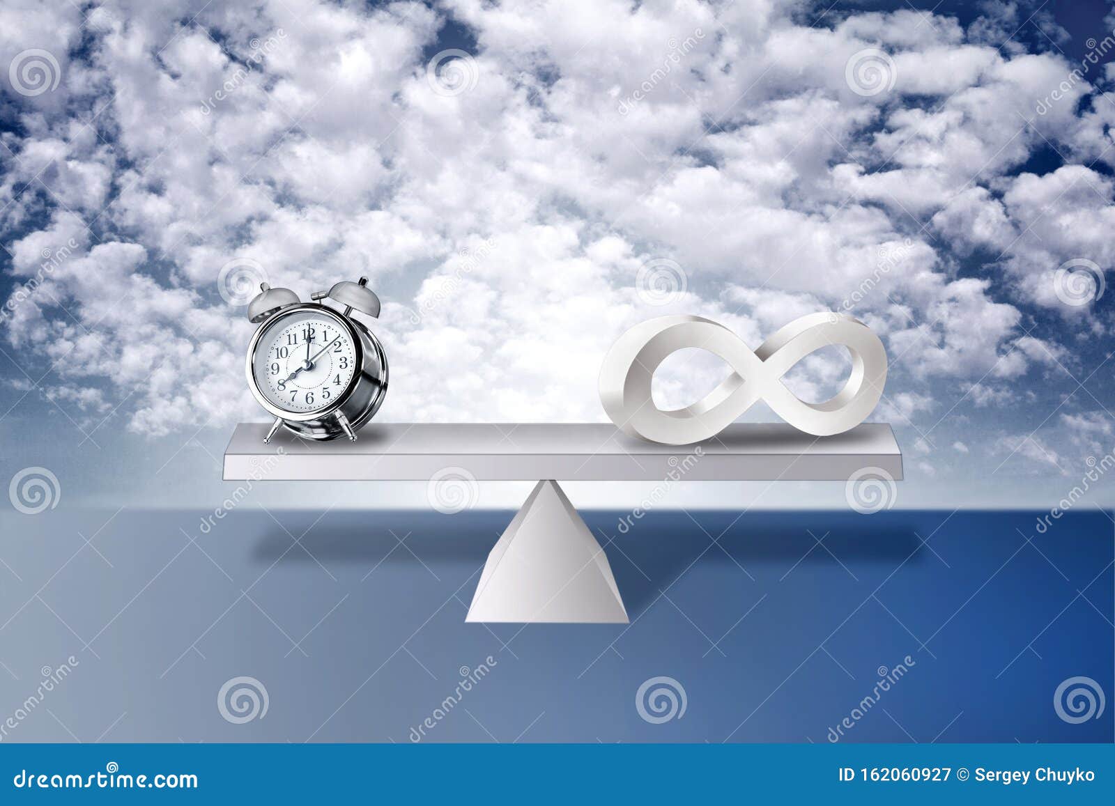 Time and Infinity or Life Balance. Passing Time Concept Stock Image ...
