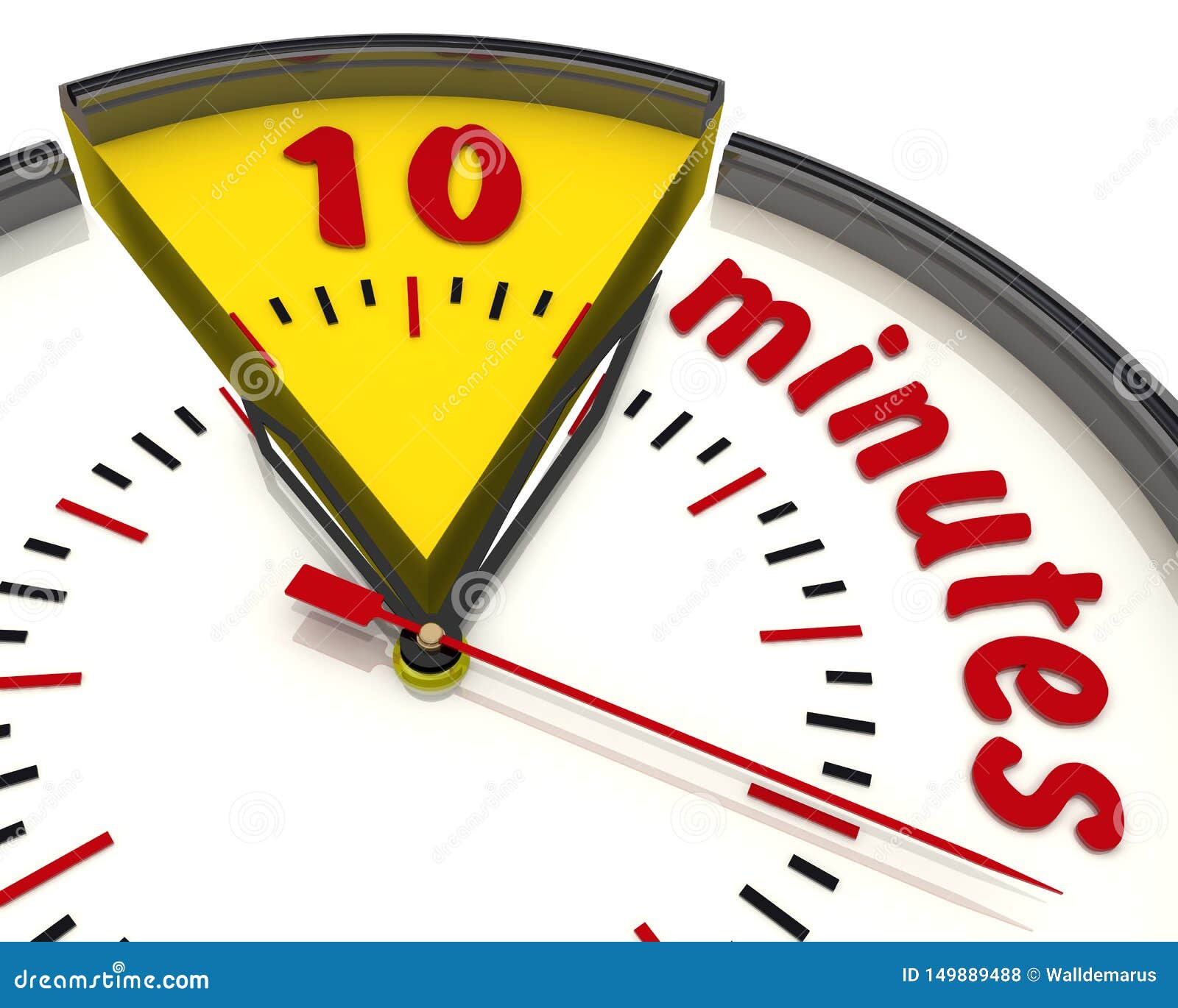 Ten minutes on the clock stock illustration. Illustration of stopwatch ...