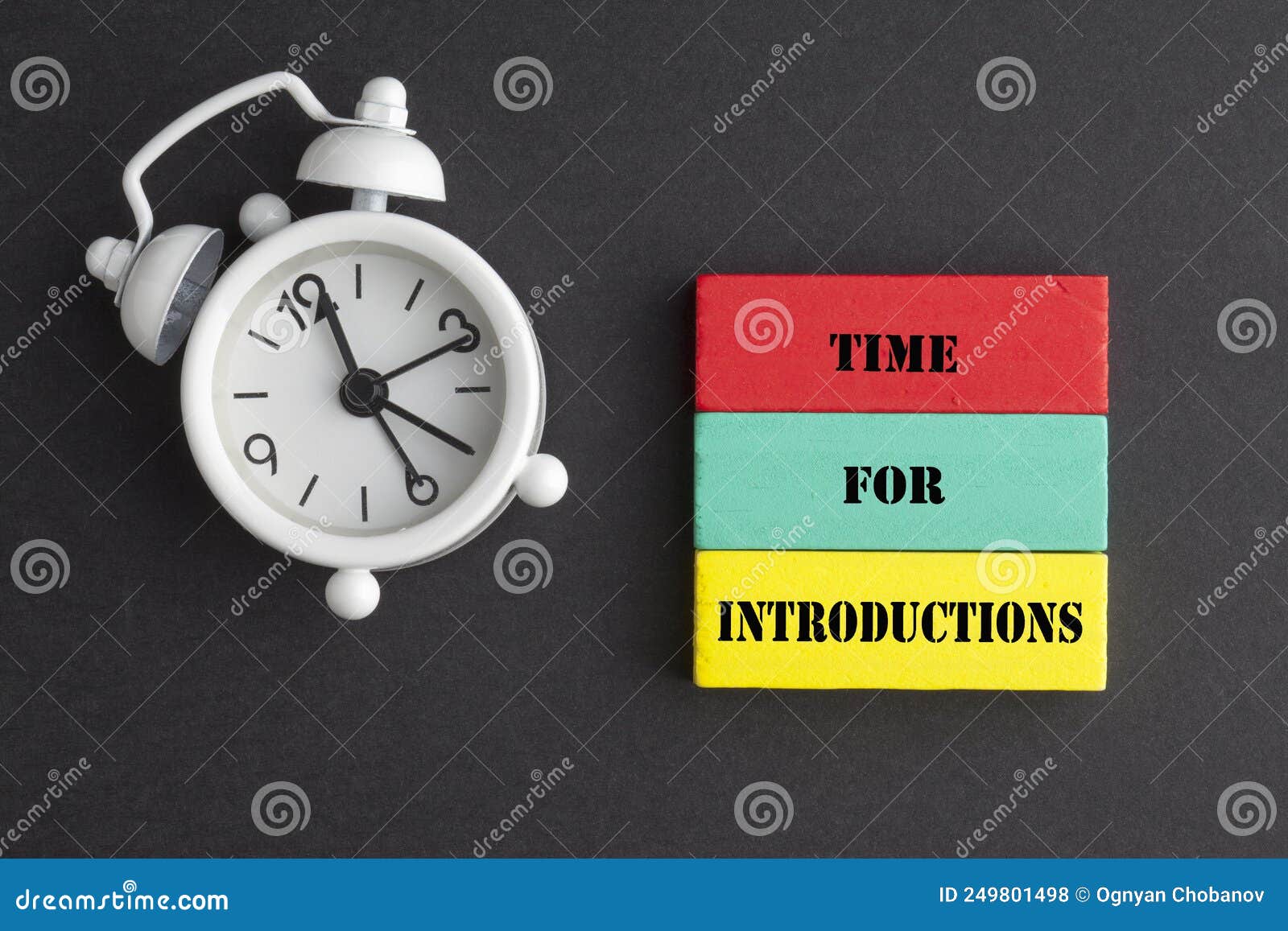Time for Introductions stock photo. Image of attention - 249801498