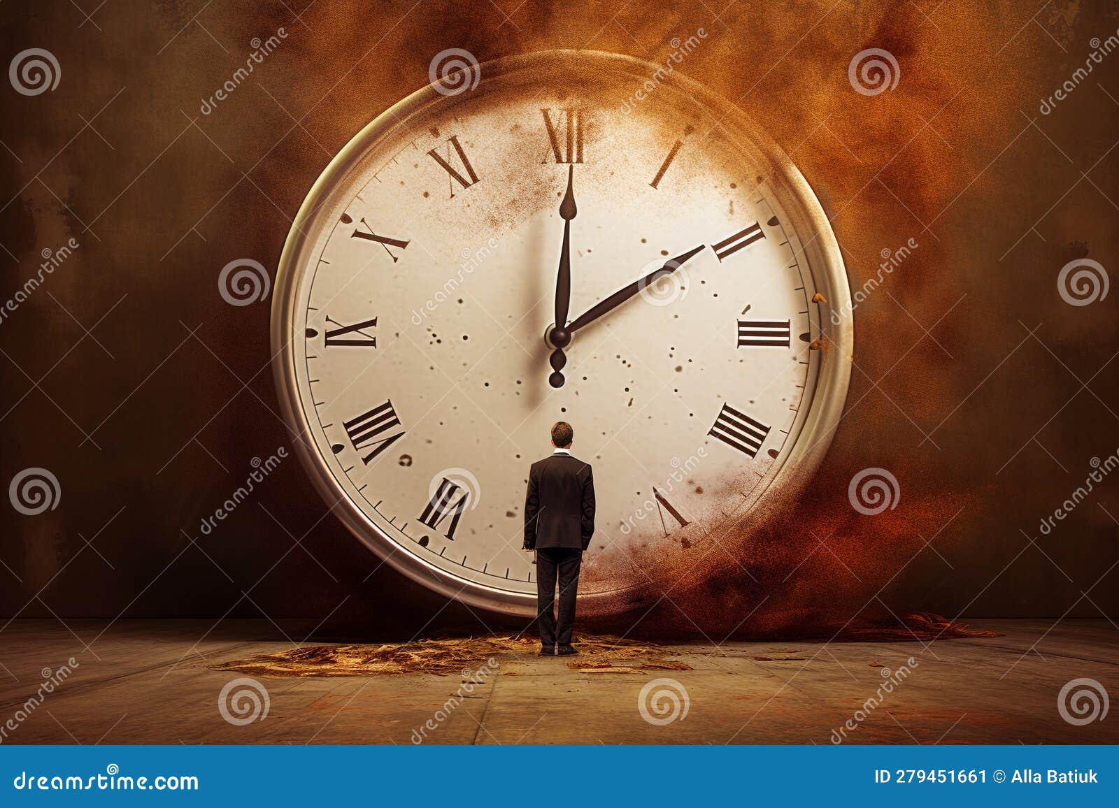 Time. an Irreversible Current Flowing in only One Direction, from Past ...
