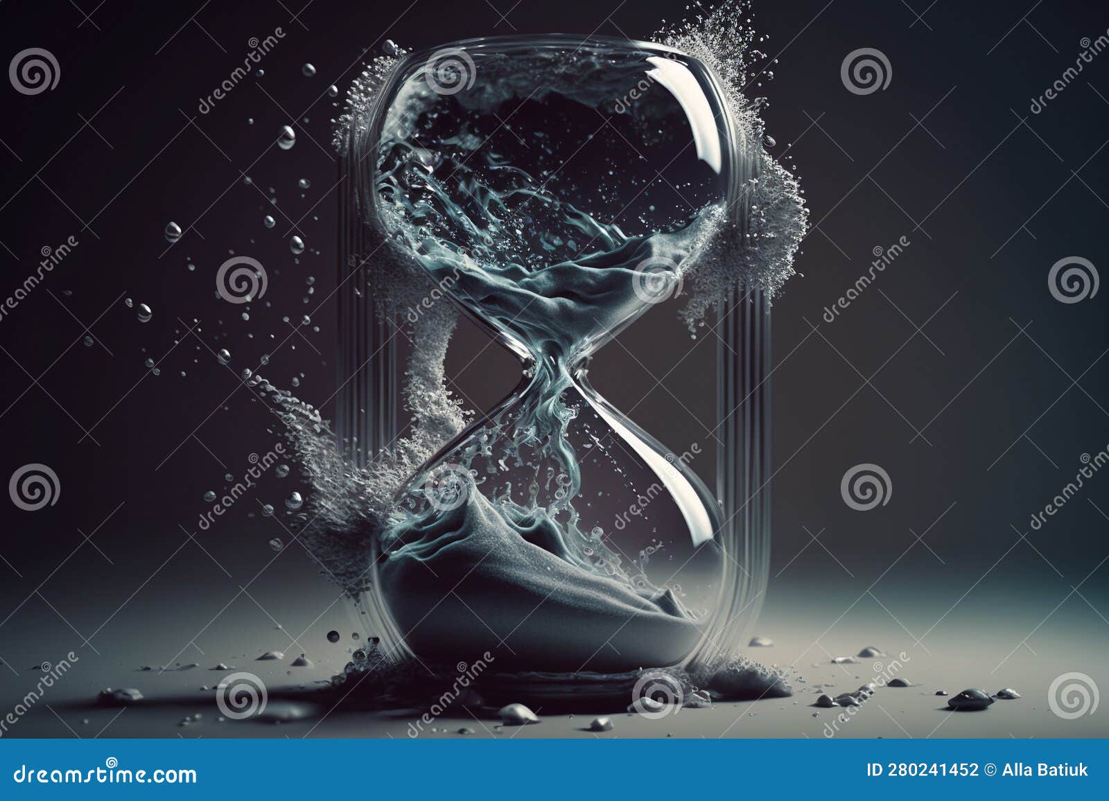Time. an Irreversible Current Flowing in only One Direction, from Past ...
