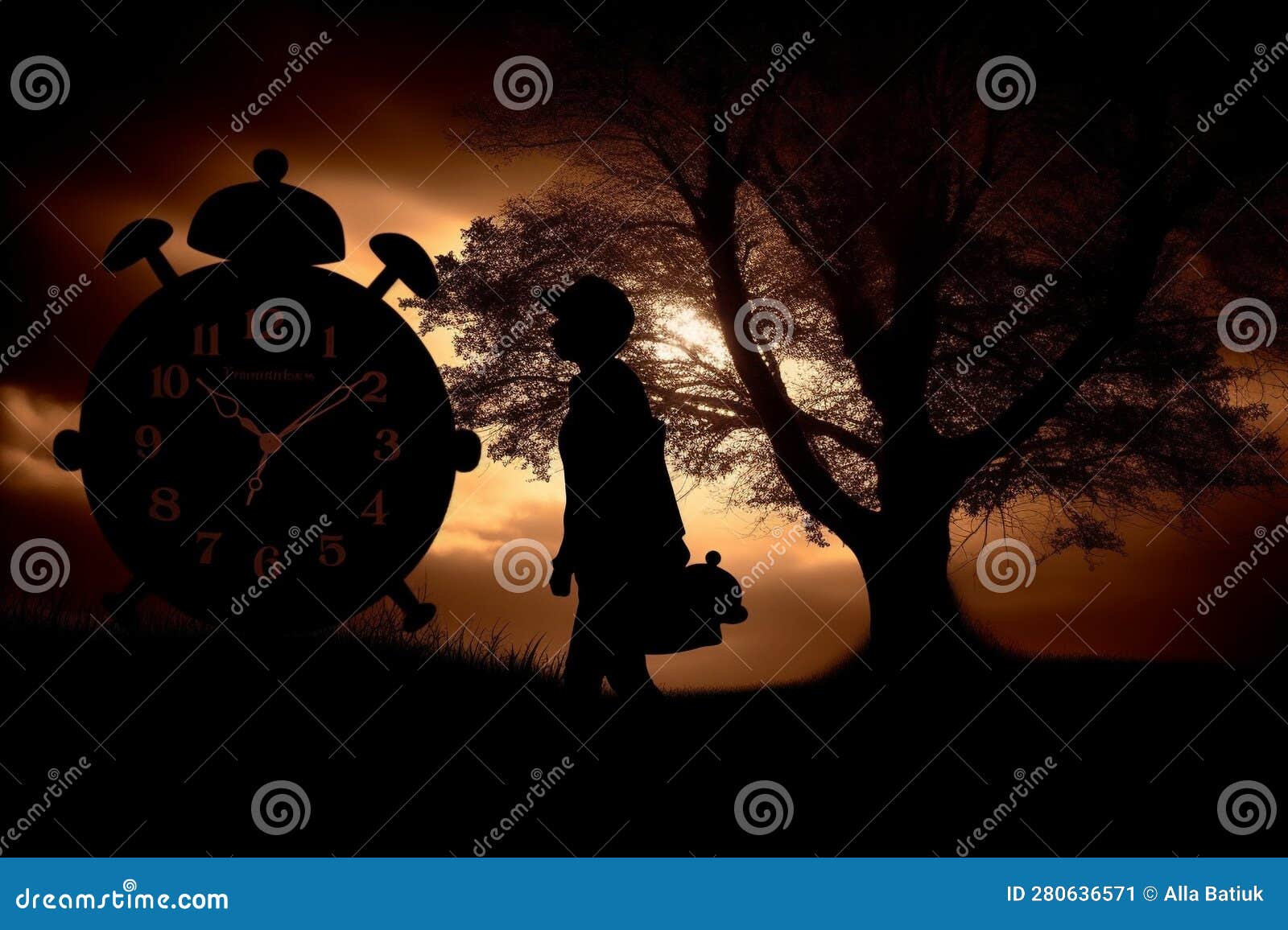 Time. an Irreversible Current Flowing in only One Direction, from Past ...