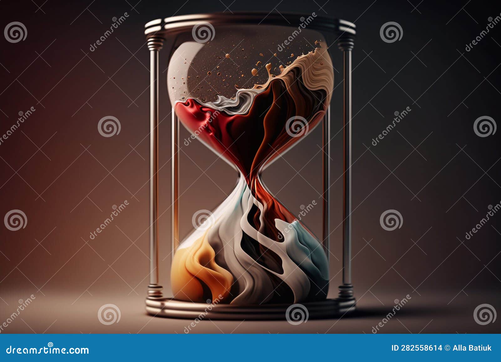 Time. an Irreversible Current Flowing in only One Direction, from Past ...