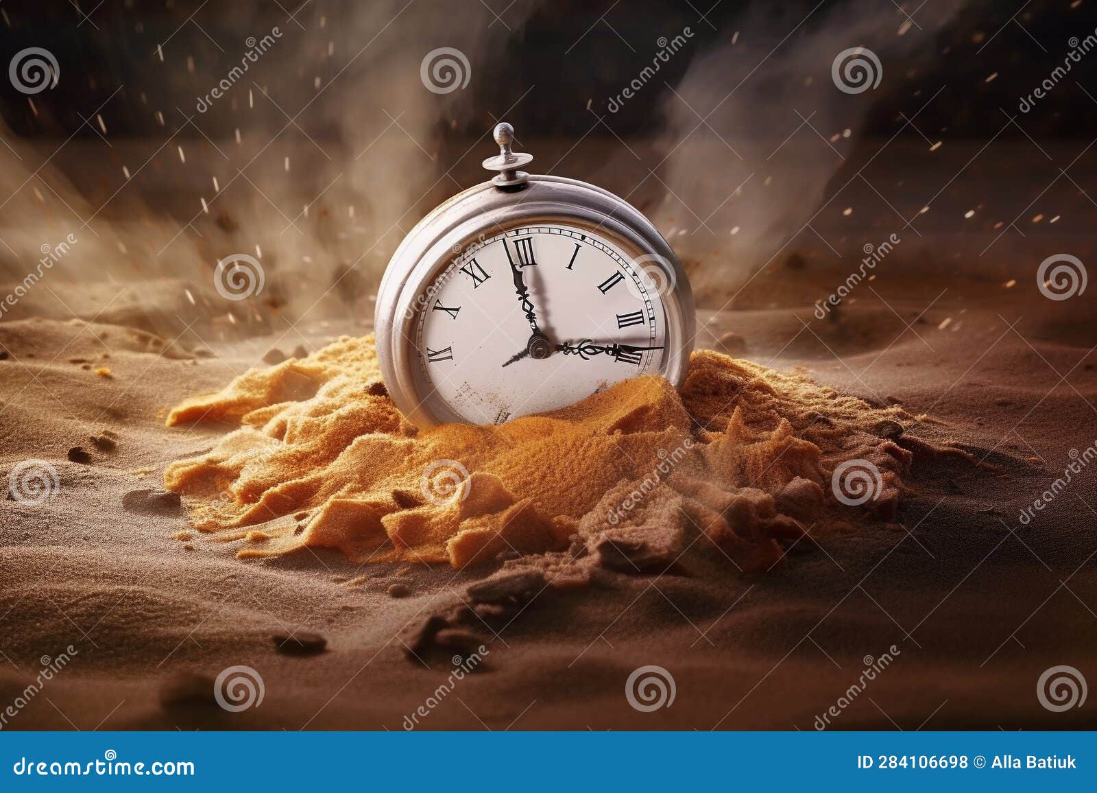 Time. an Irreversible Current Flowing in only One Direction, from Past ...