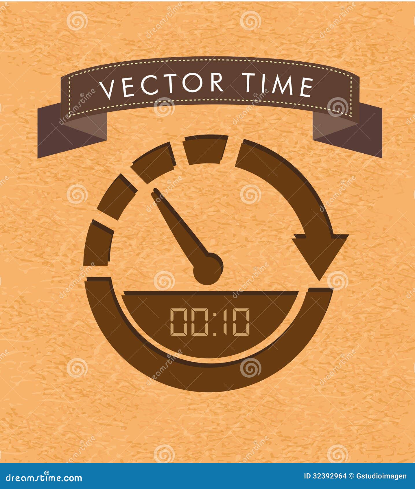 Time label stock vector. Illustration of countdown, minutes - 32392964