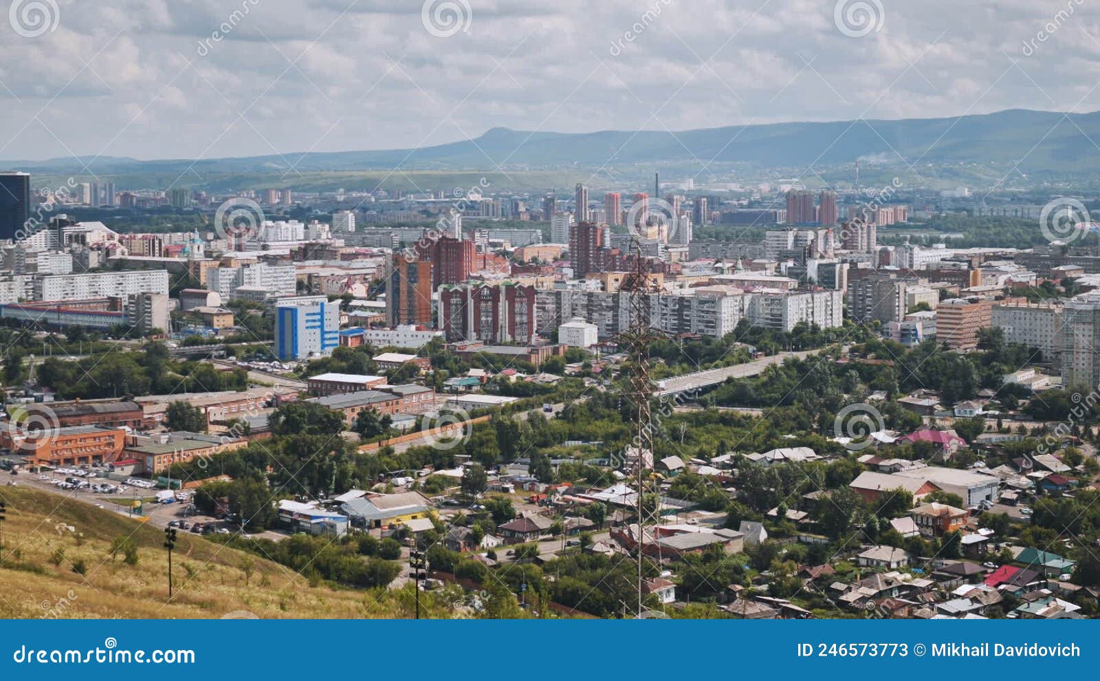 Time Laps of the Russian City of Krasnoyarsk. Stock Video - Video of ...