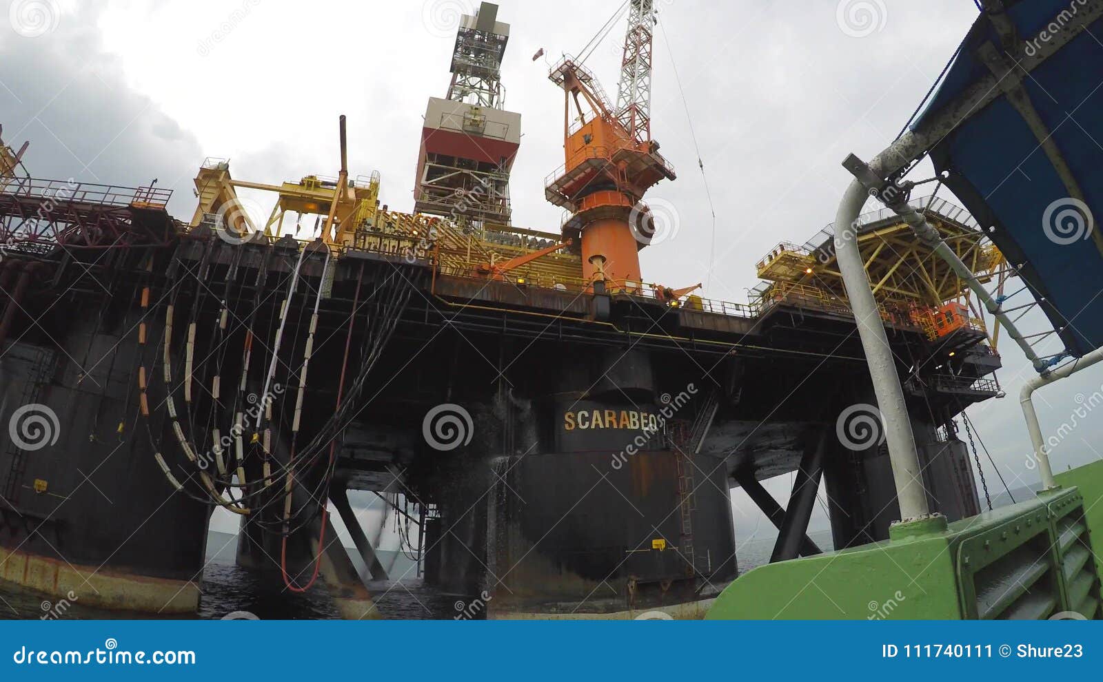 Time Lapse of Cargo Operations Offshore Stock Video - Video of helideck ...