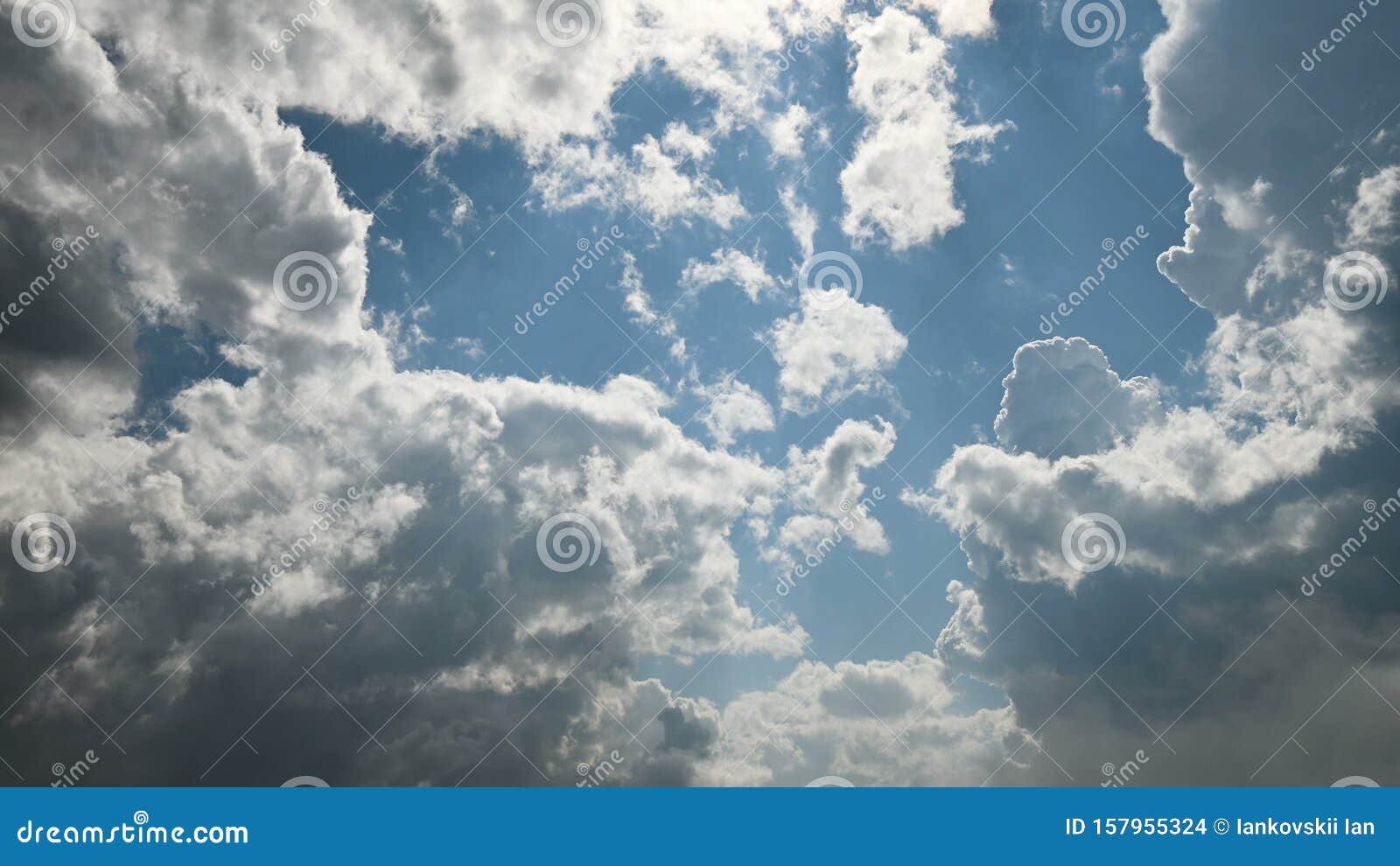 Time Lapse of Changing Clouds on a Blue Sky before a Thunderstorm ...