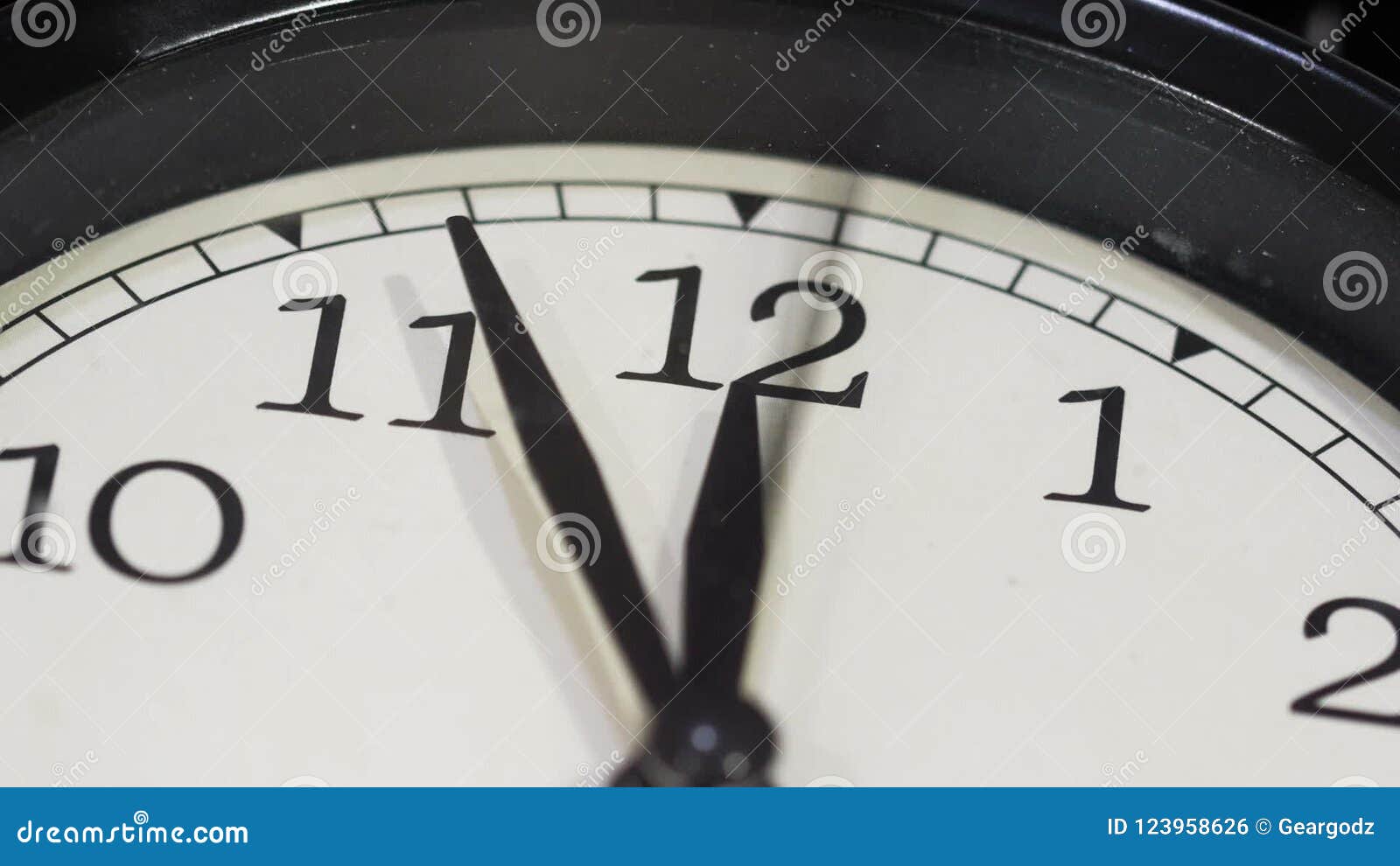 Time Lapse of Clock Showing at Noon Stock Footage - Video of midday ...