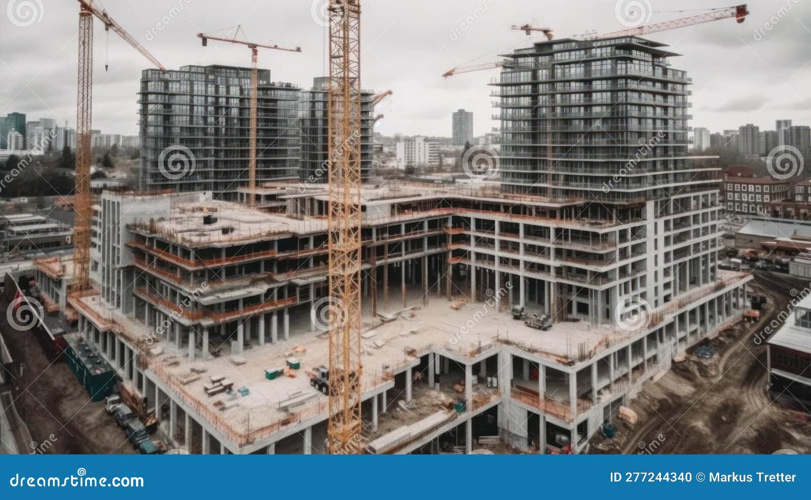 A Time-lapse of a Construction Site Building Rising Up Created with ...