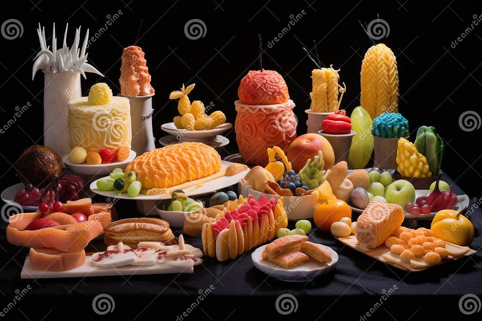 Time-lapse of 3d Printed Food Creation Process Stock Illustration ...