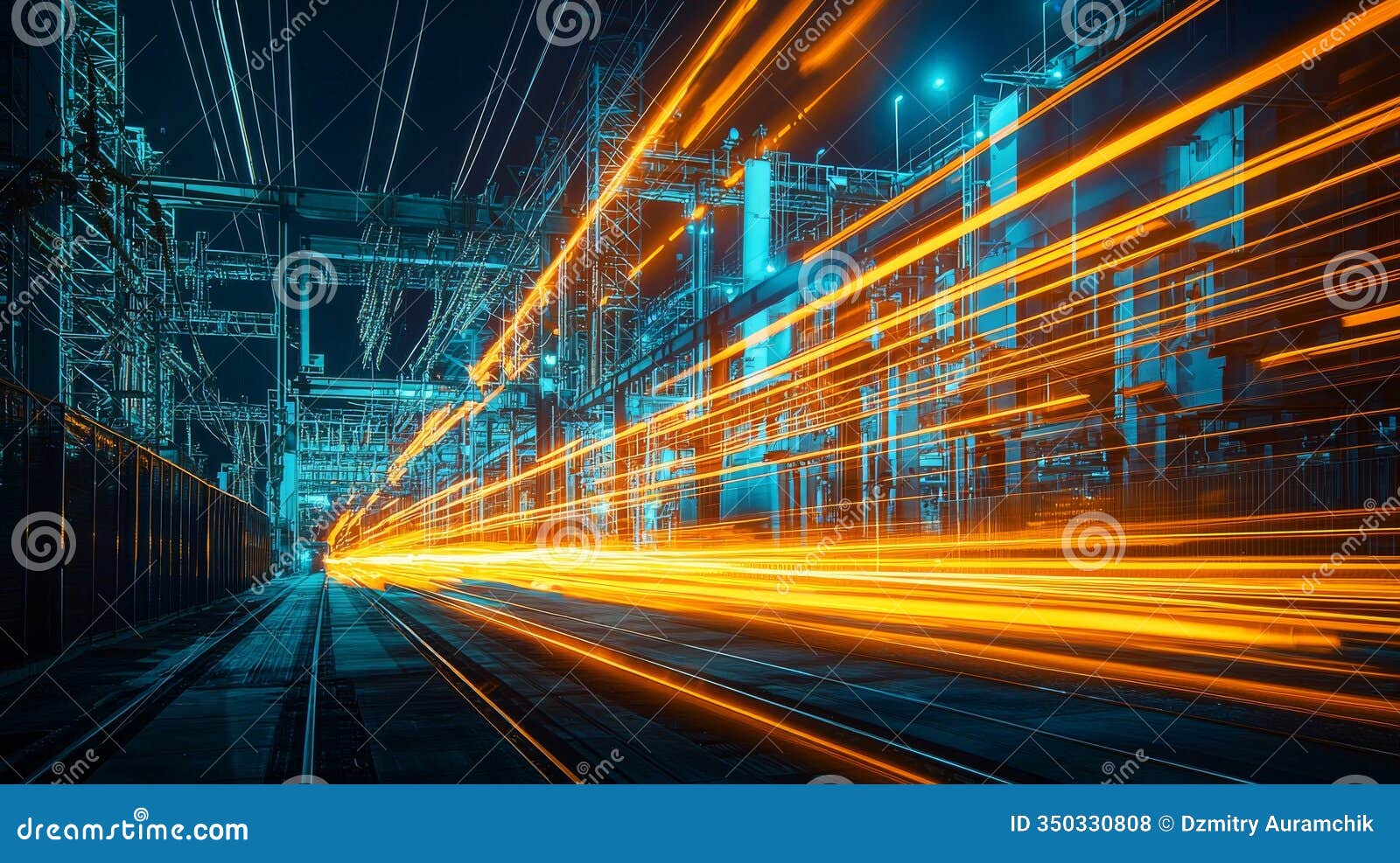 A Time-lapse Depiction of a Power Plant S Construction, Emphasizing the ...