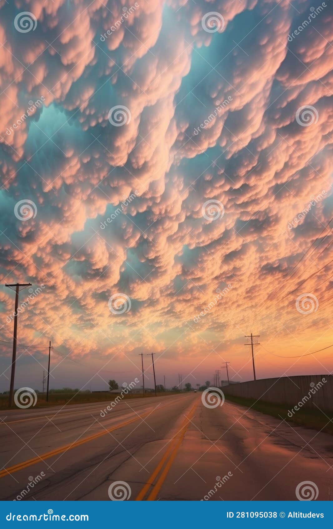 Time-lapse of Fast-moving Clouds Formation Stock Illustration ...