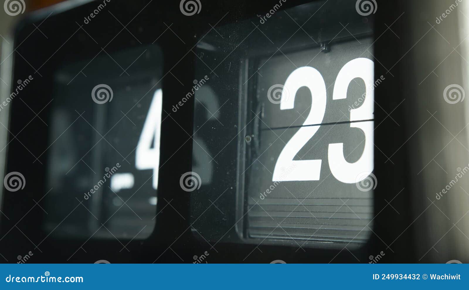 Time-lapse of Flip Clock in 1 Hour Stock Footage - Video of analogue ...