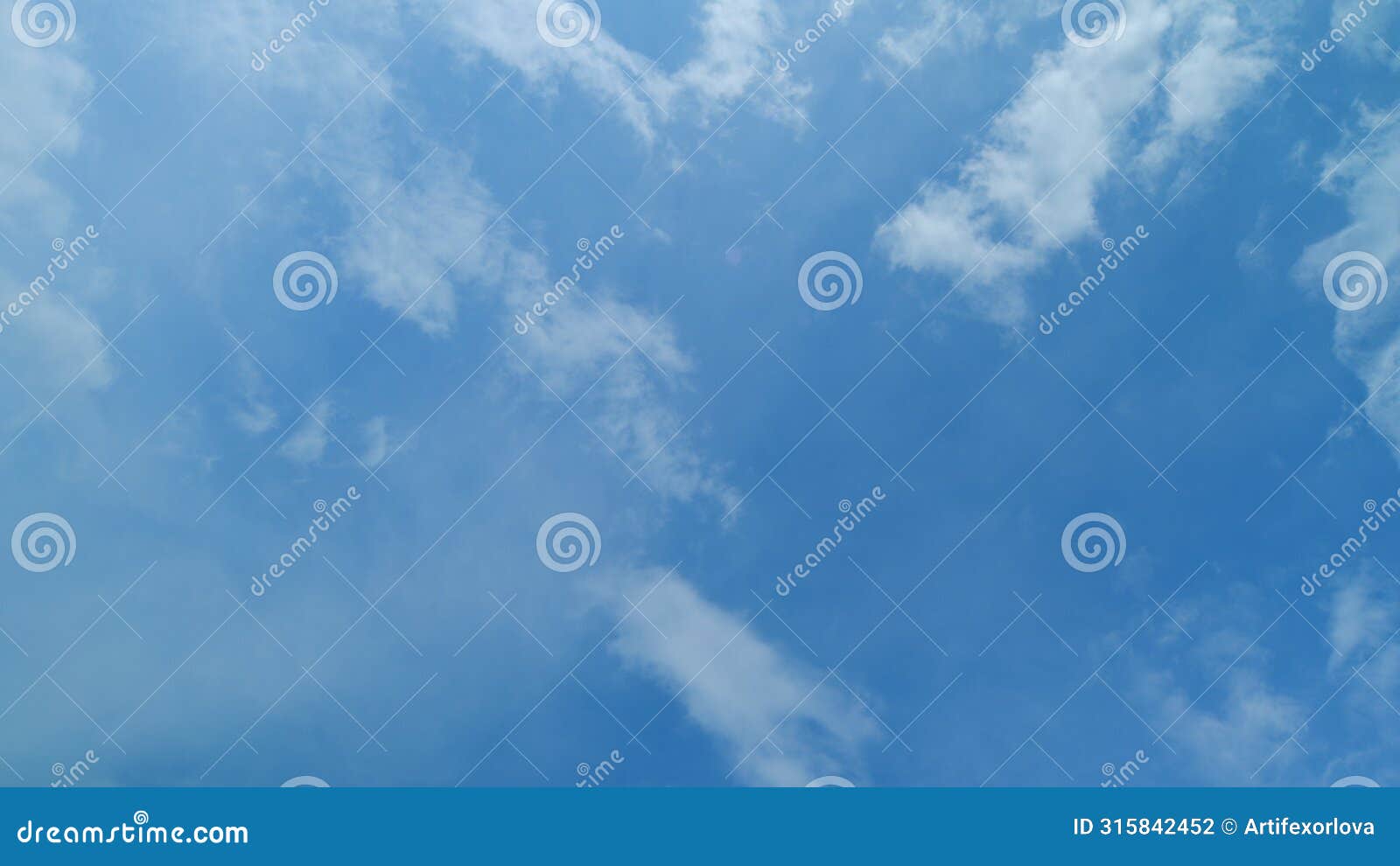 Formation Cloud Sky Scape. Various Layers of Clouds Move in Different ...