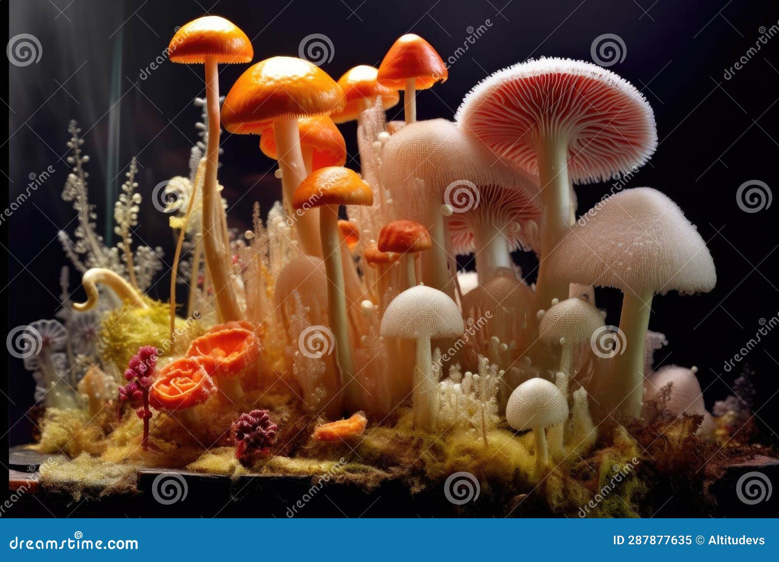 Time-lapse of Fungi Spore Release Under a Microscope Stock Image ...