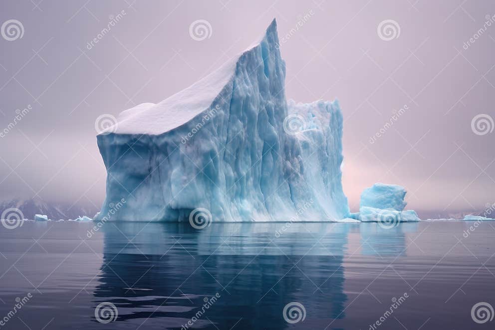 Time-lapse of Iceberg Calving Process Stock Illustration - Illustration of glacier, melting ...