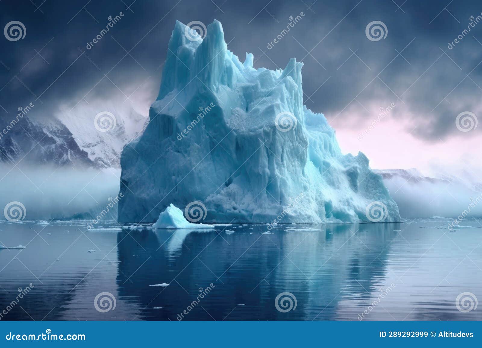Time-lapse of Iceberg Calving Process Stock Image - Image of white, climate: 289292999