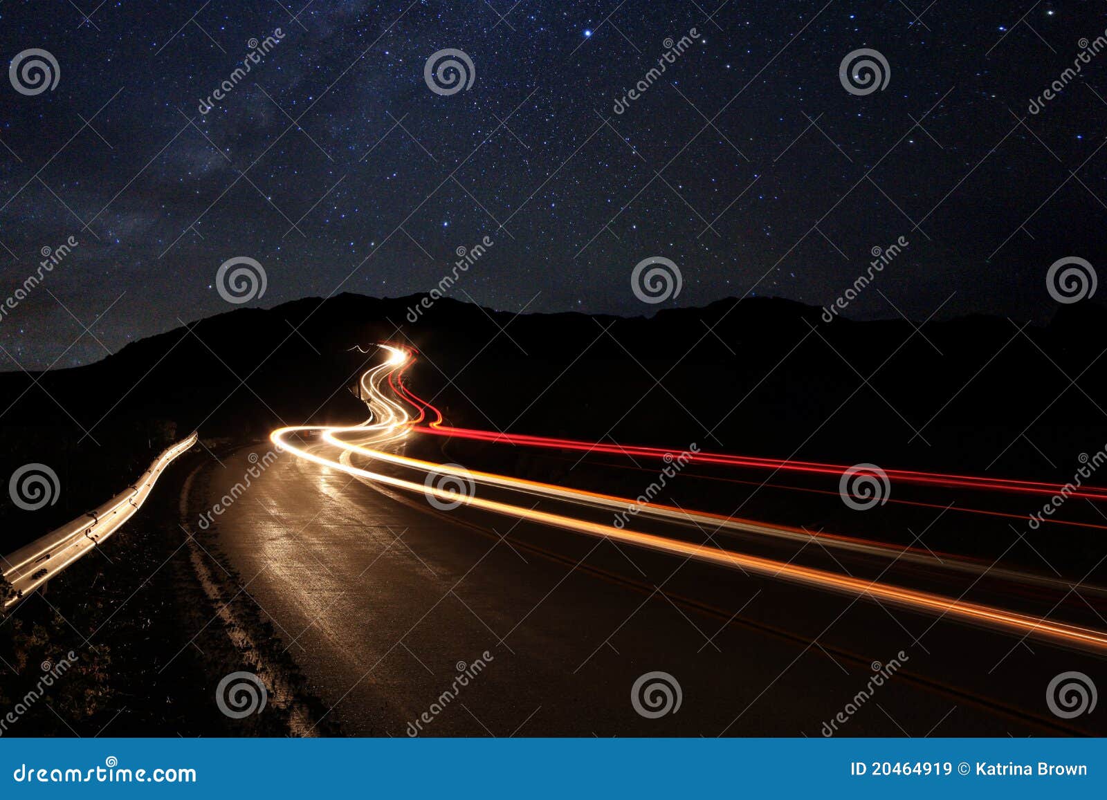 Time Lapse Image of the Night Stars Stock Image - Image of trails ...
