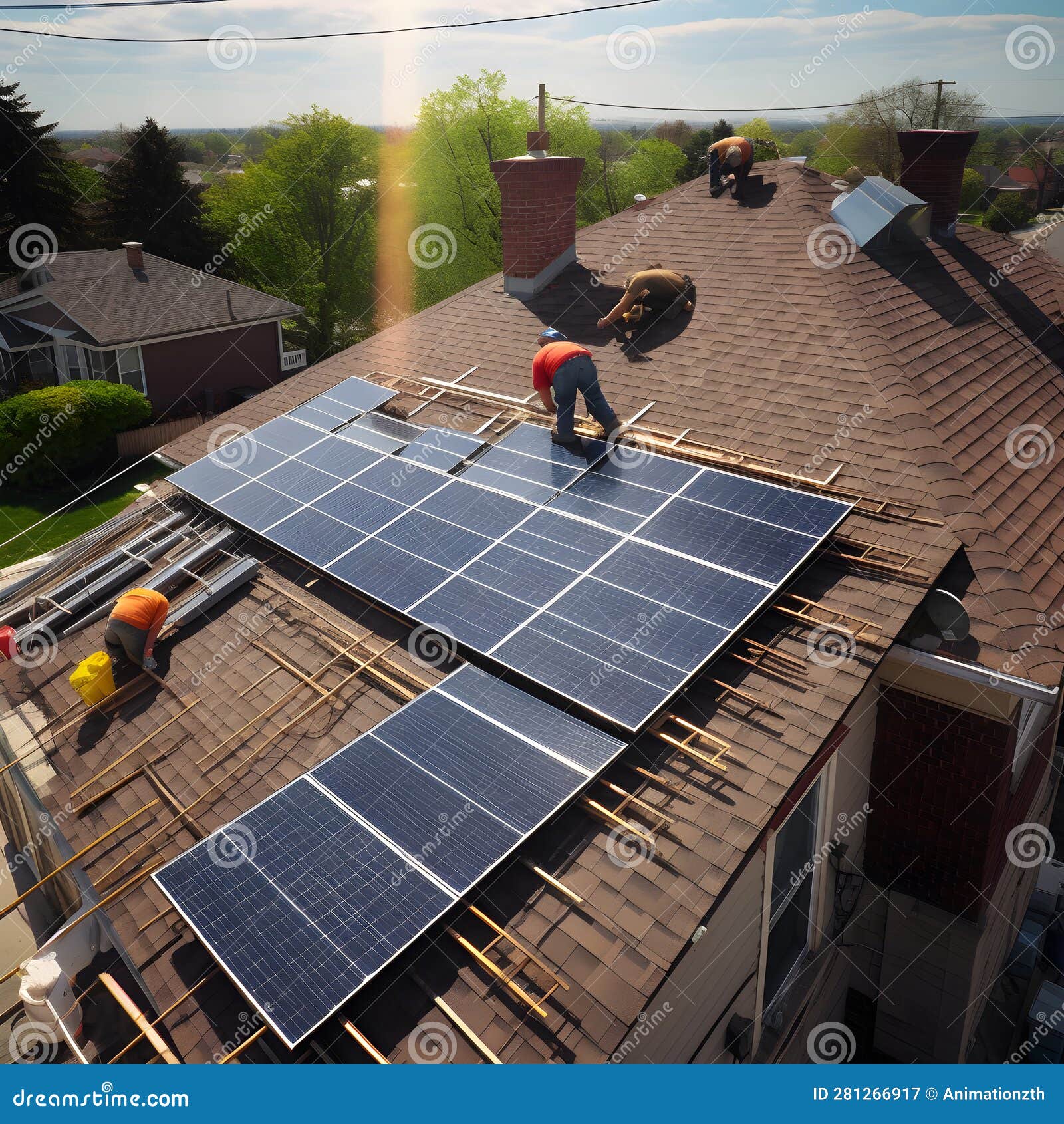 A Time-lapse Image Sequence Showcasing the Installation Process of ...