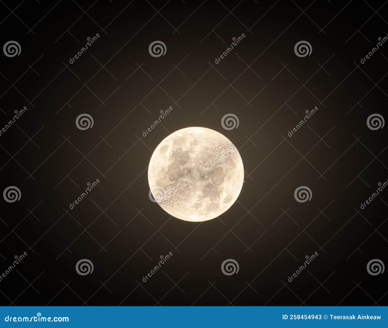 Time Lapse of Moon at Night with a Copy Space. Half Moon with Detail ...