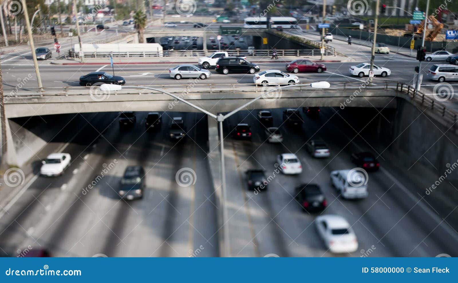 Time Lapse of Overpass on the 101 Freeway in Downtown Los Angeles ...