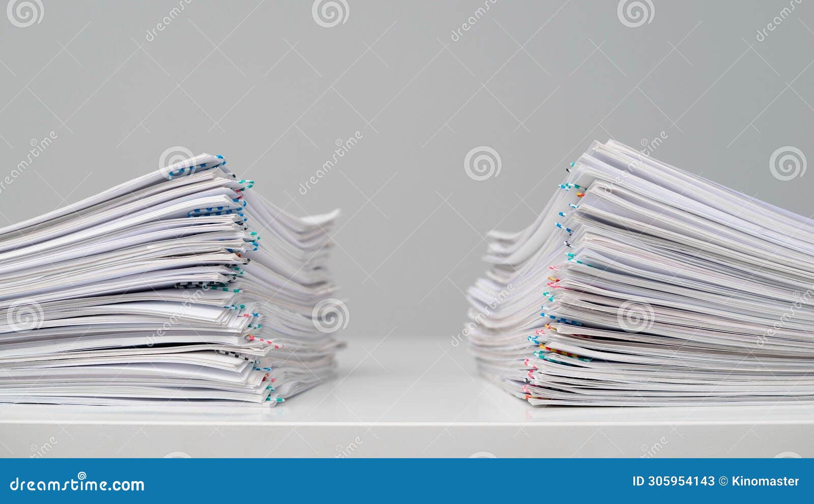 Time Lapse of Paper Sheets on White Background. Stop Motion Animation ...