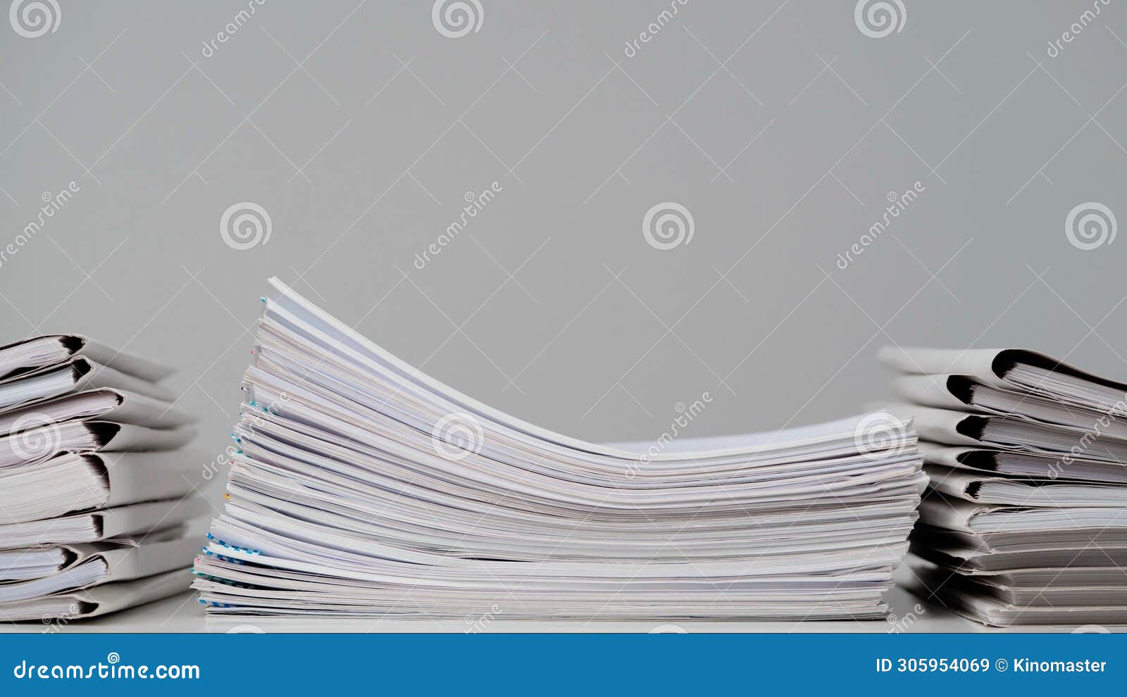 Time Lapse of Paper Sheets on White Background. Stop Motion Animation ...