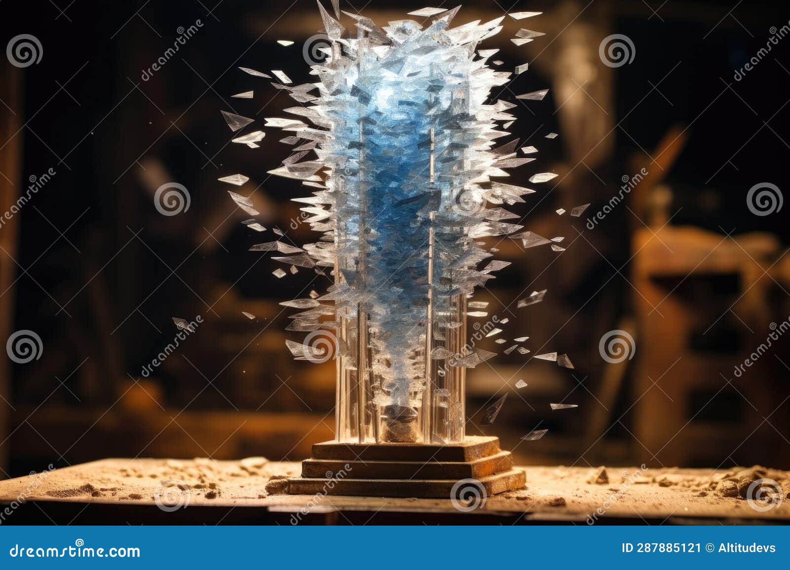 Time-lapse Photo of Time Crystal Formation Process Stock Illustration ...