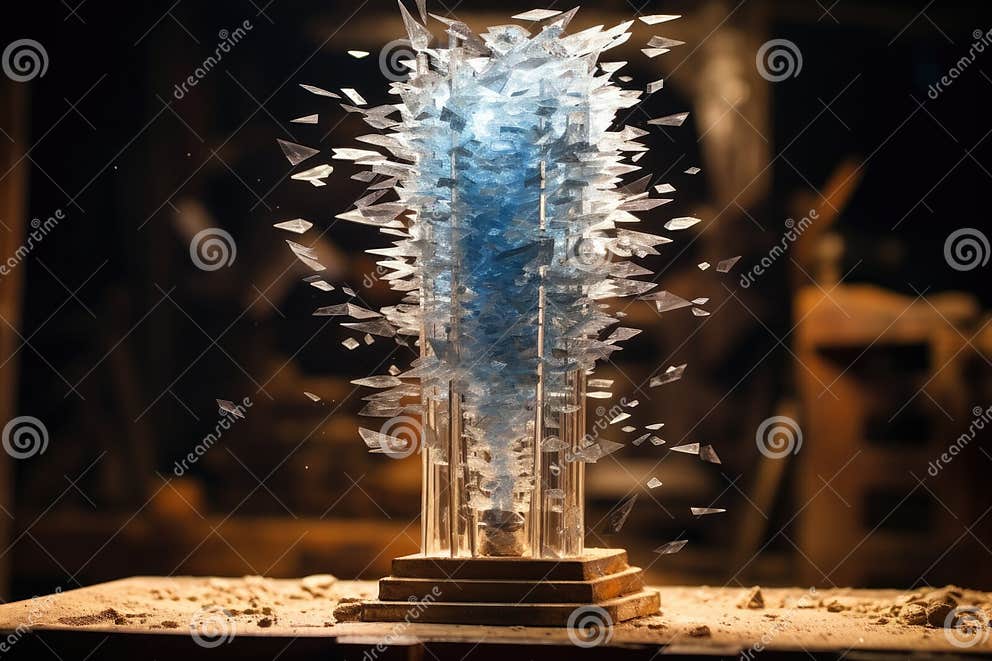 Time-lapse Photo of Time Crystal Formation Process Stock Illustration ...