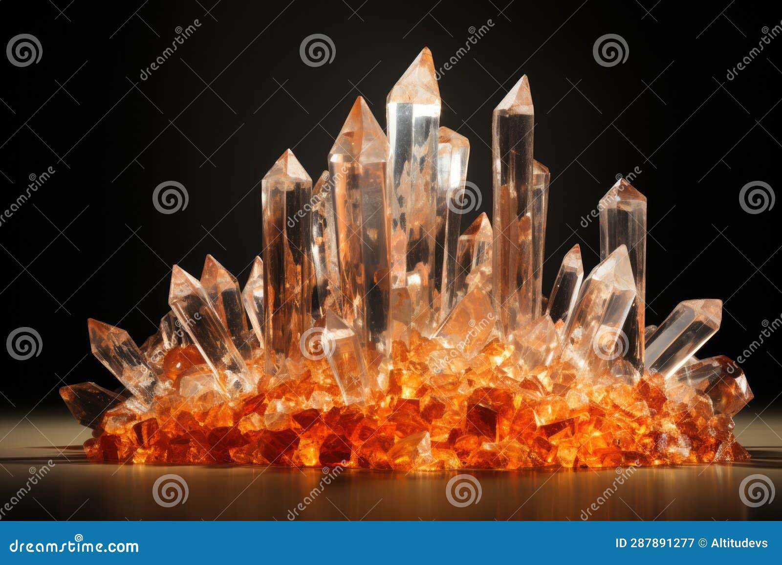 Time-lapse Photo of Time Crystal Formation Process Stock Image - Image ...
