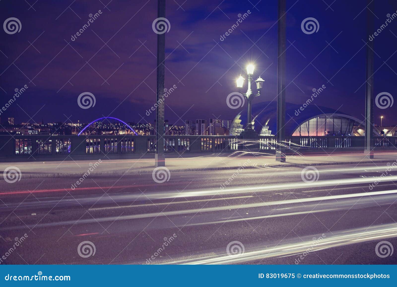 Time Lapse Photography Of A Bridge During Night Time Picture. Image ...