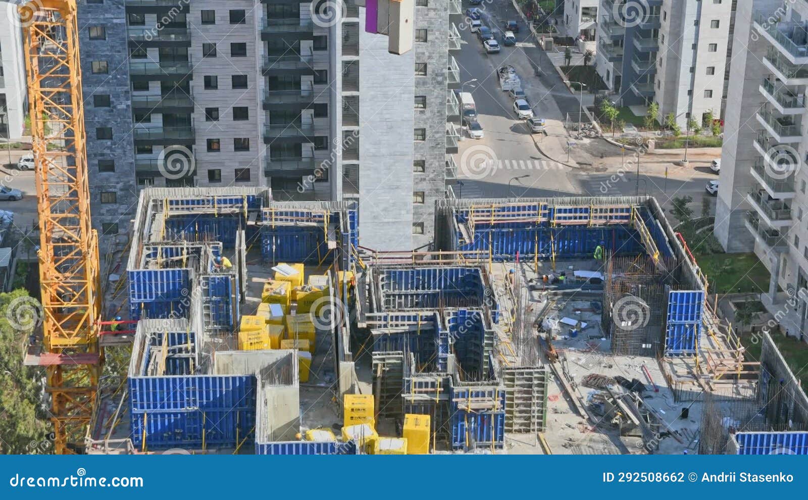 Time Lapse of the Process of Constructing a Multi-storey Building ...