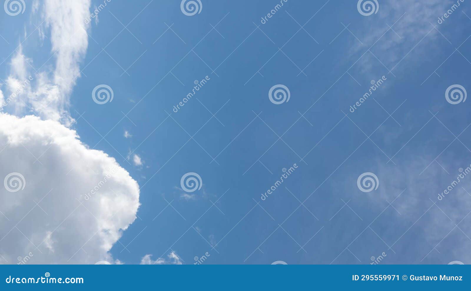 Time Lapse Video of a Clear Blue Sky with Moving Clouds. Vertical ...
