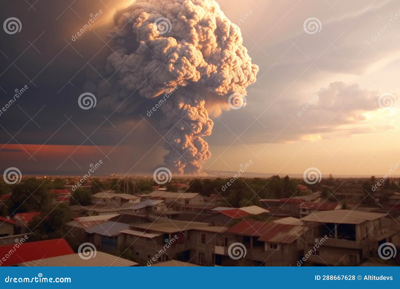 Time-lapse of Volcano Eruption with Ash Cloud Stock Photo - Image of ...