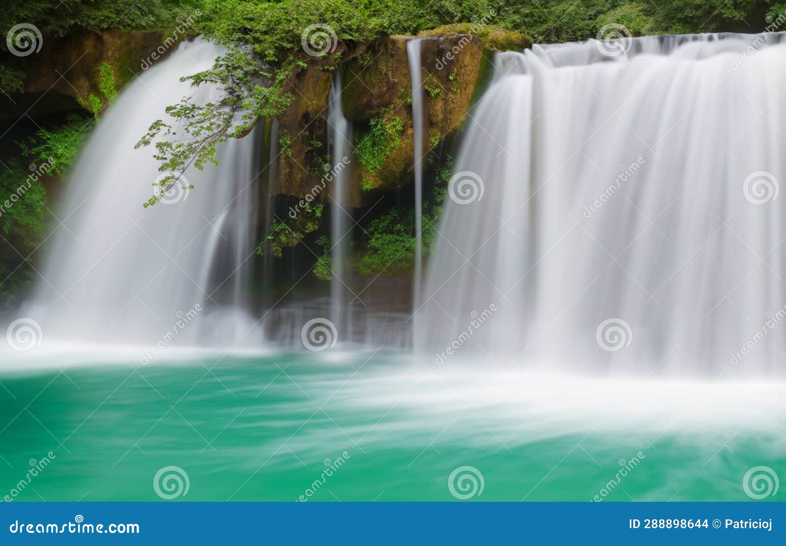 A Beautiful Time Lapsed Waterfall Landscape Stock Photo - Image of ...