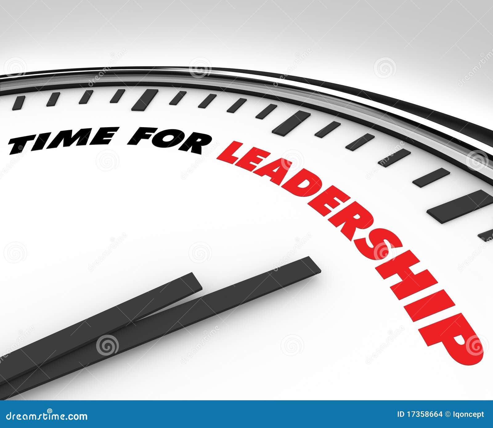 Time for Leadership - Clock Stock Illustration - Illustration of ...