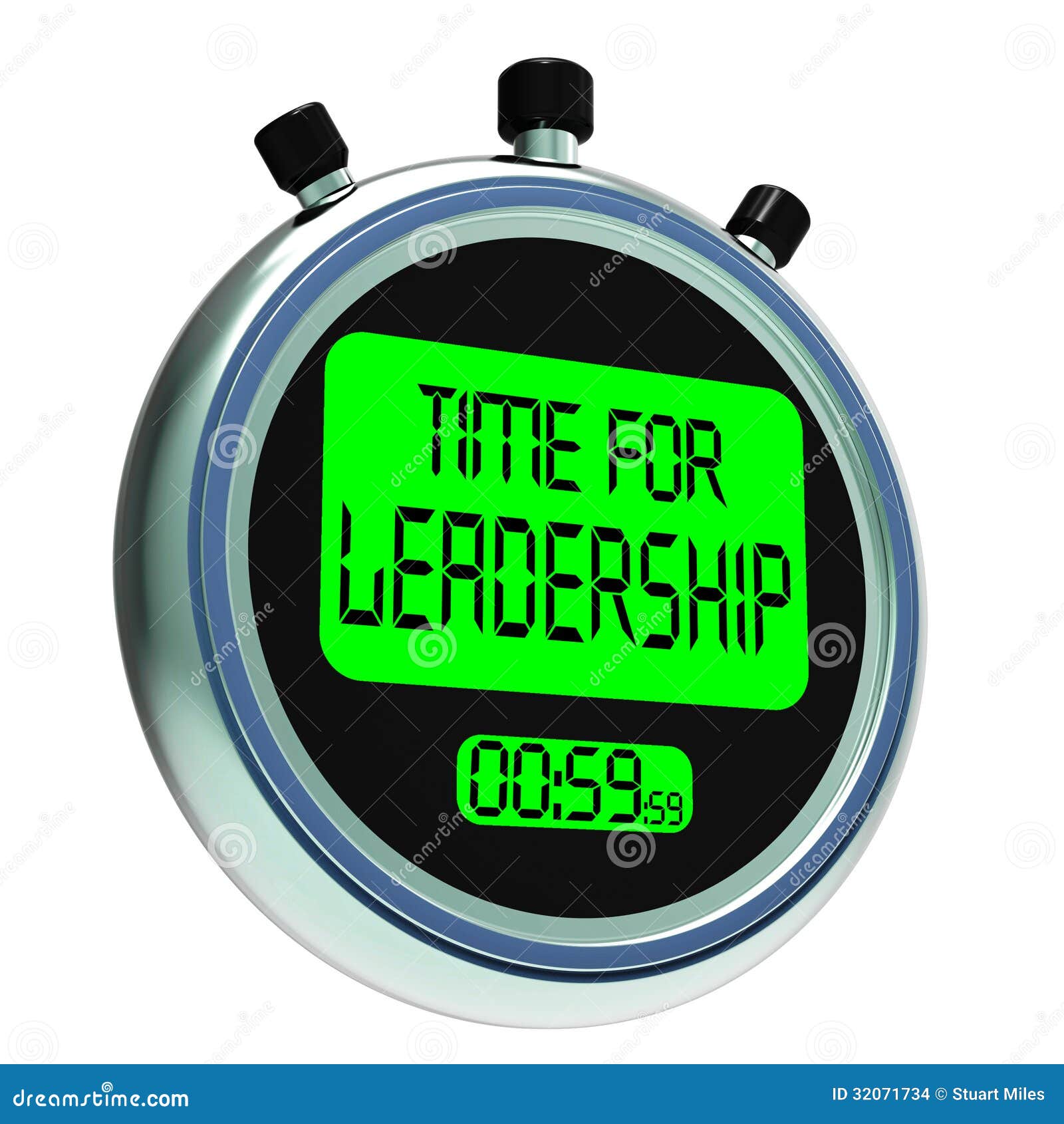 Time for Leadership Message Shows Management and Achievement Stock ...