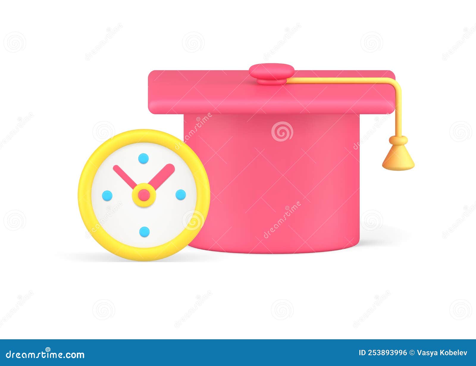 Time for Learning Graduation Hat Back To School Academic Watch ...