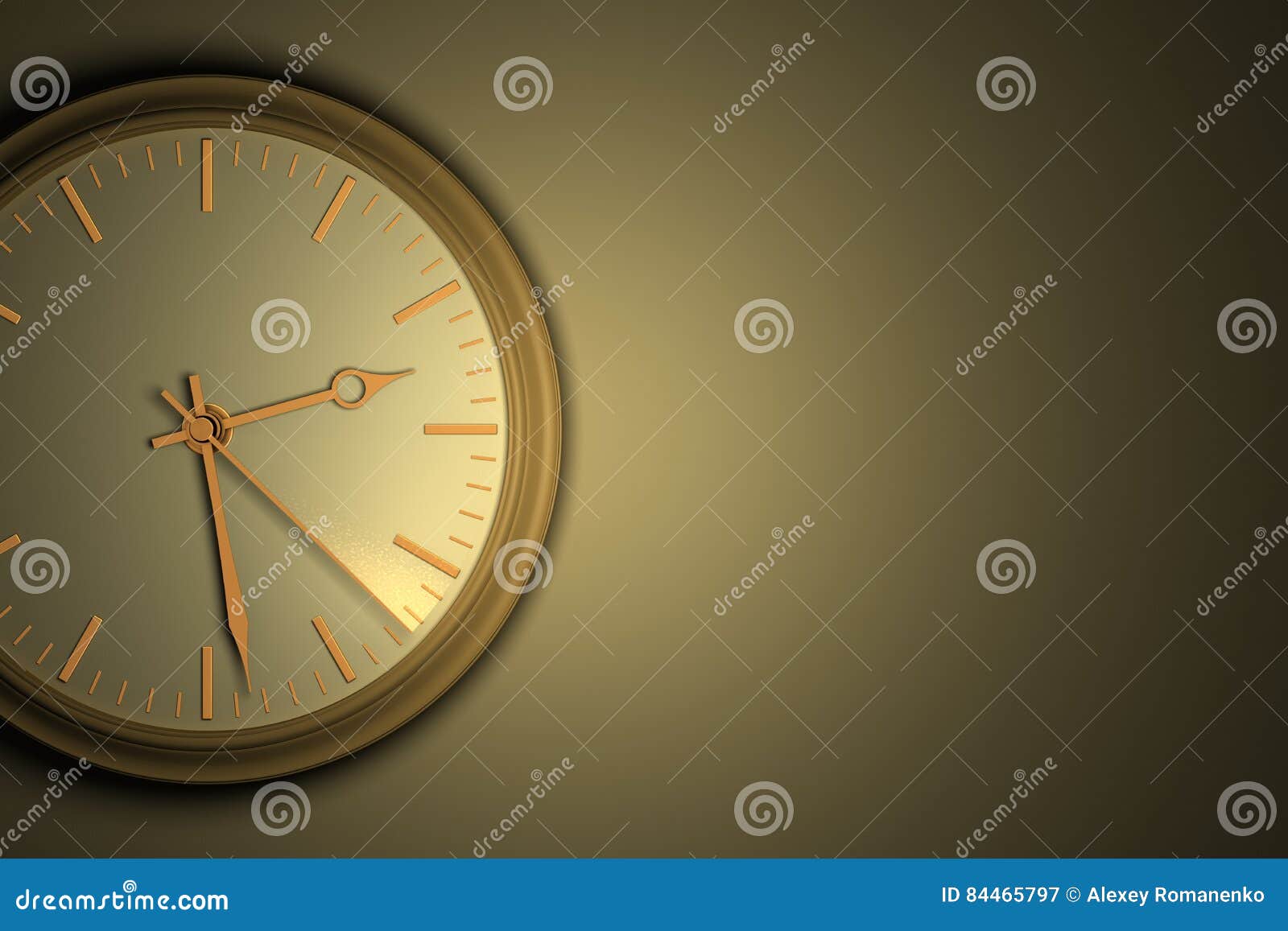 Time Leaves without a Delay, Concept. Stock Illustration - Illustration ...