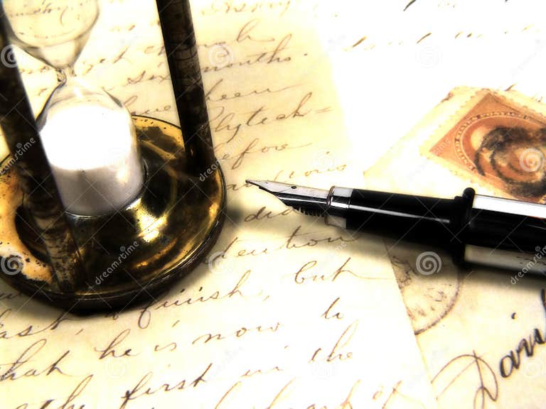 Time for a Letter stock photo. Image of caligraphy, time - 29584