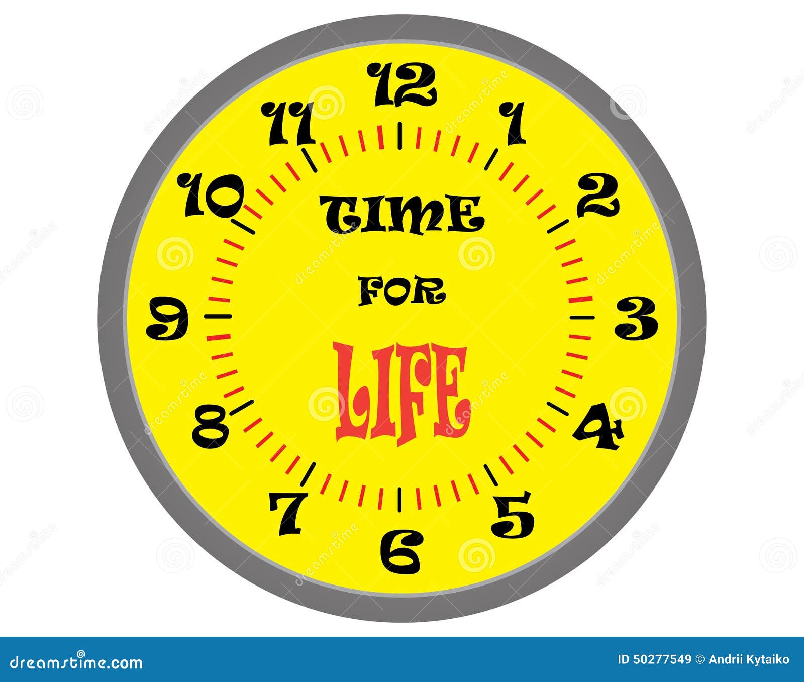 Time for life stock vector. Illustration of message, lifestyle - 50277549