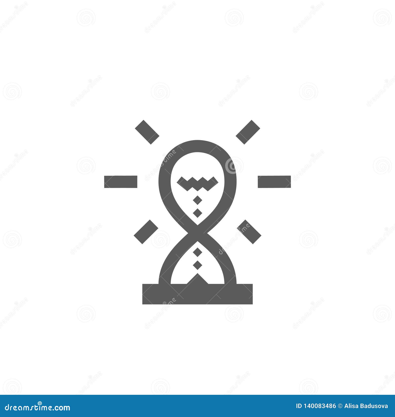 Time and Light Vector Logotype Illustration Concept Isolated on White ...