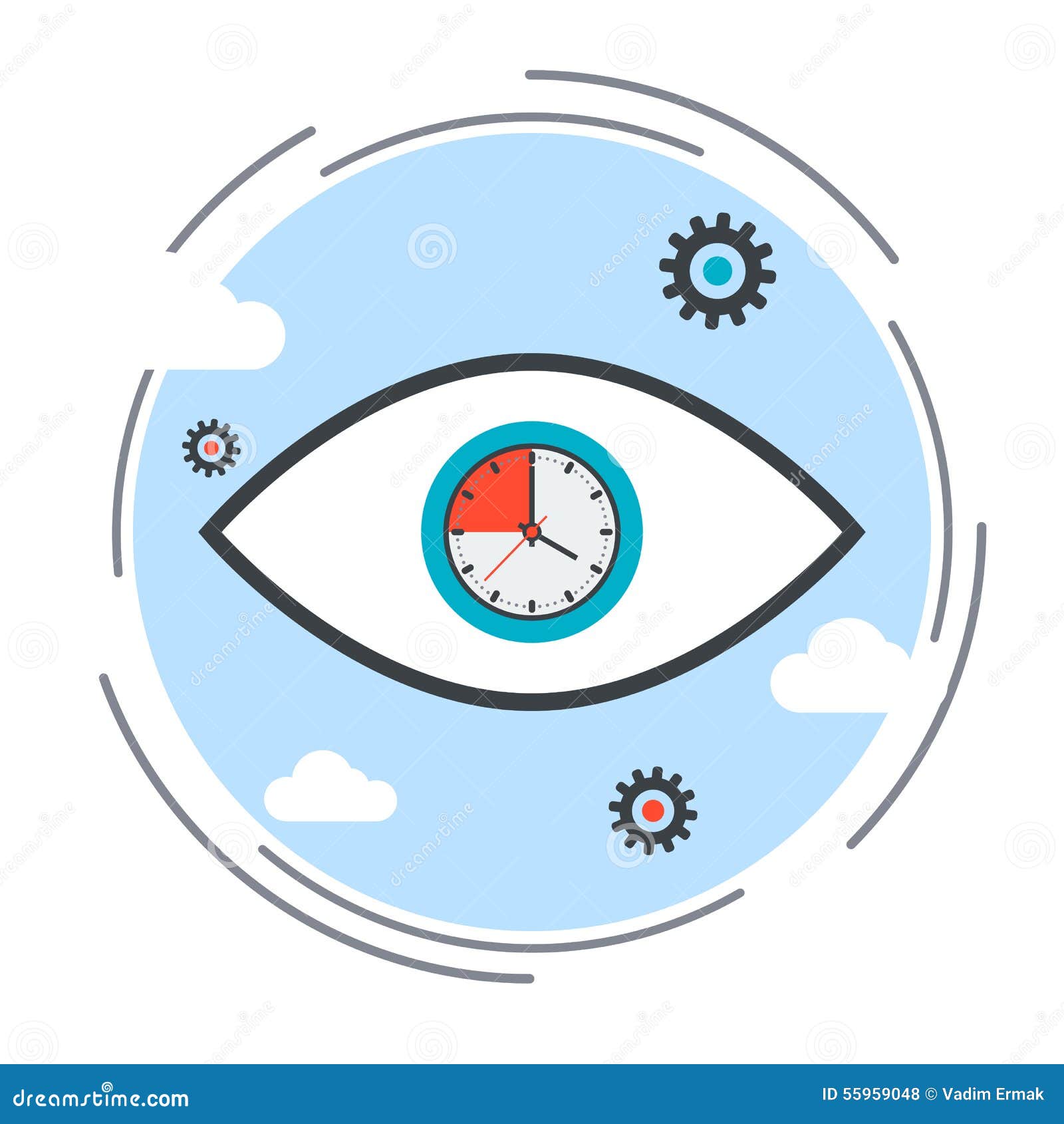 Time Limit, Deadline, Time Control Vector Illustration Stock Vector ...