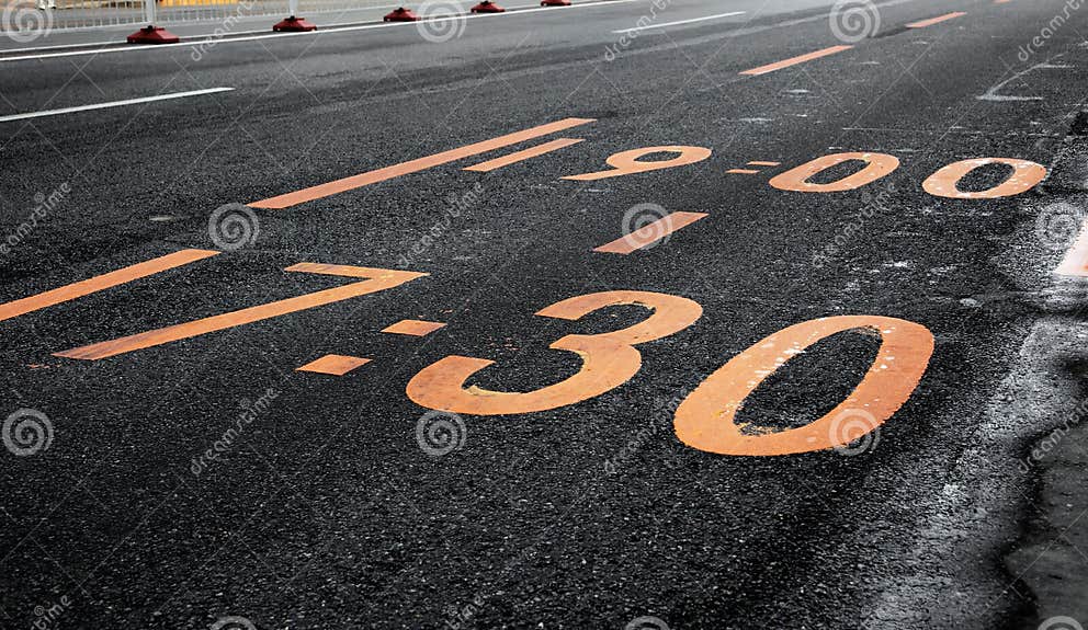 Time limit signs stock photo. Image of outdoor, paint - 10644232